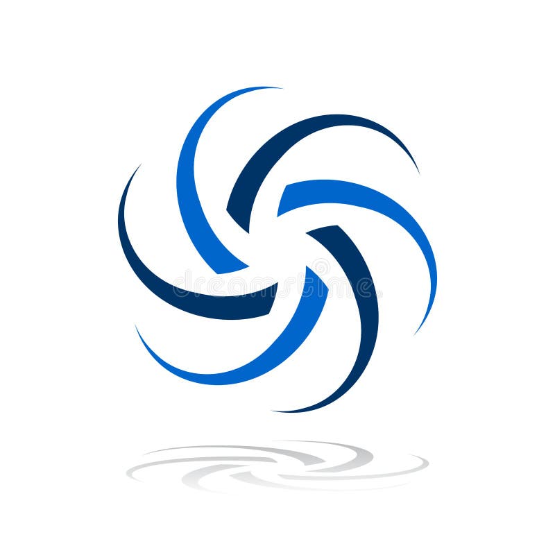 Abstract Blue Circular Rotation Icon. Element for Design Stock Vector ...