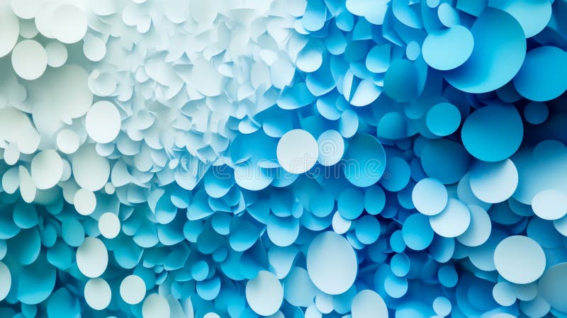 Abstract Blue Circular Shapes with Soft Gradients in Background Stock ...