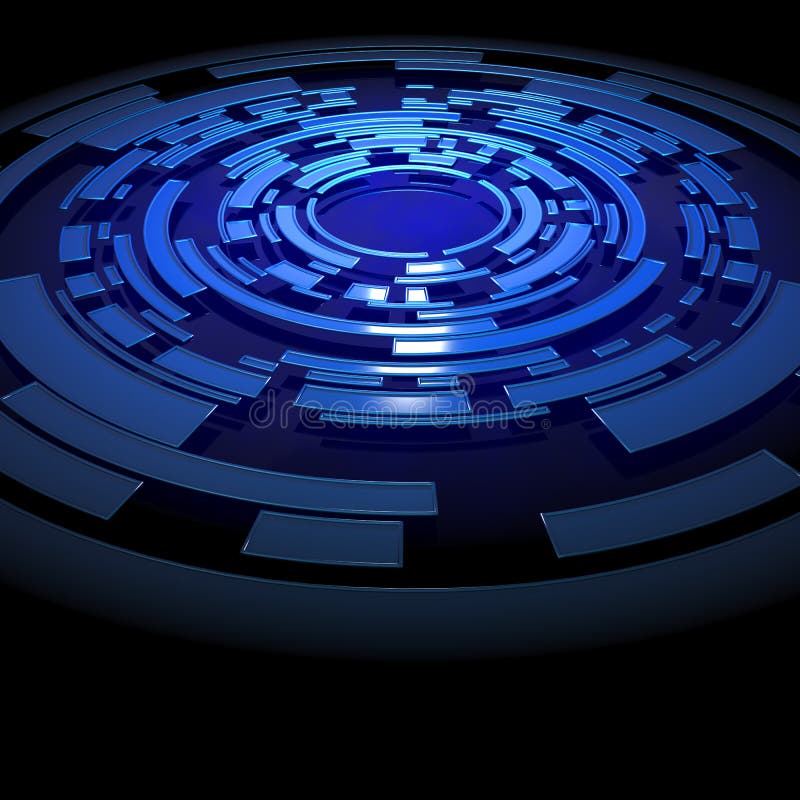 Abstract Blue Spiral Structure Stock Illustration - Illustration of ...