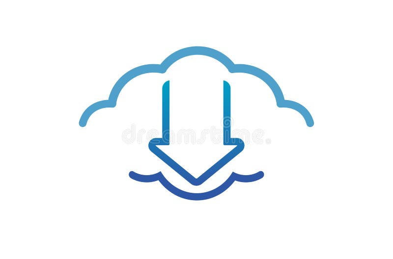 Arrow Digital Logo Design Curve Shape Stock Illustration - Illustration ...