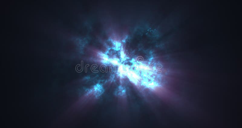 Abstract Blue Cloudy Overcast Sky and Sun Rays in Bad Weather, Abstract ...