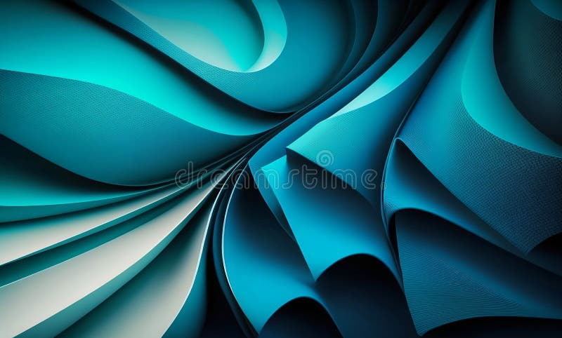 Abstract Blue Background, Wallpaper of Waves, Veils Texture, Dynamic ...