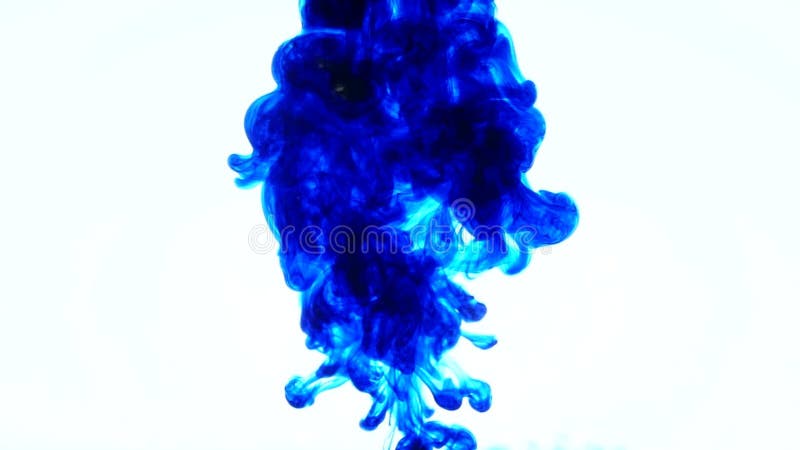 Water Movement Pouring in Glass on White Background Blue Tint Effect ...