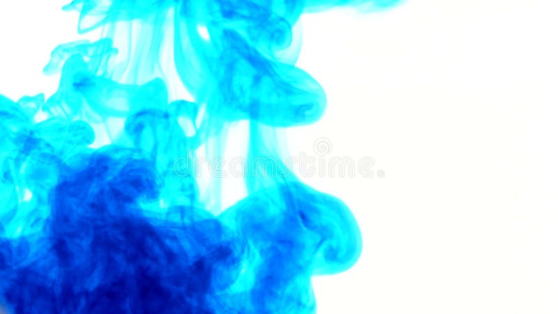 Abstract Blue Color Liquid in Water Movement Stock Footage - Video of ...