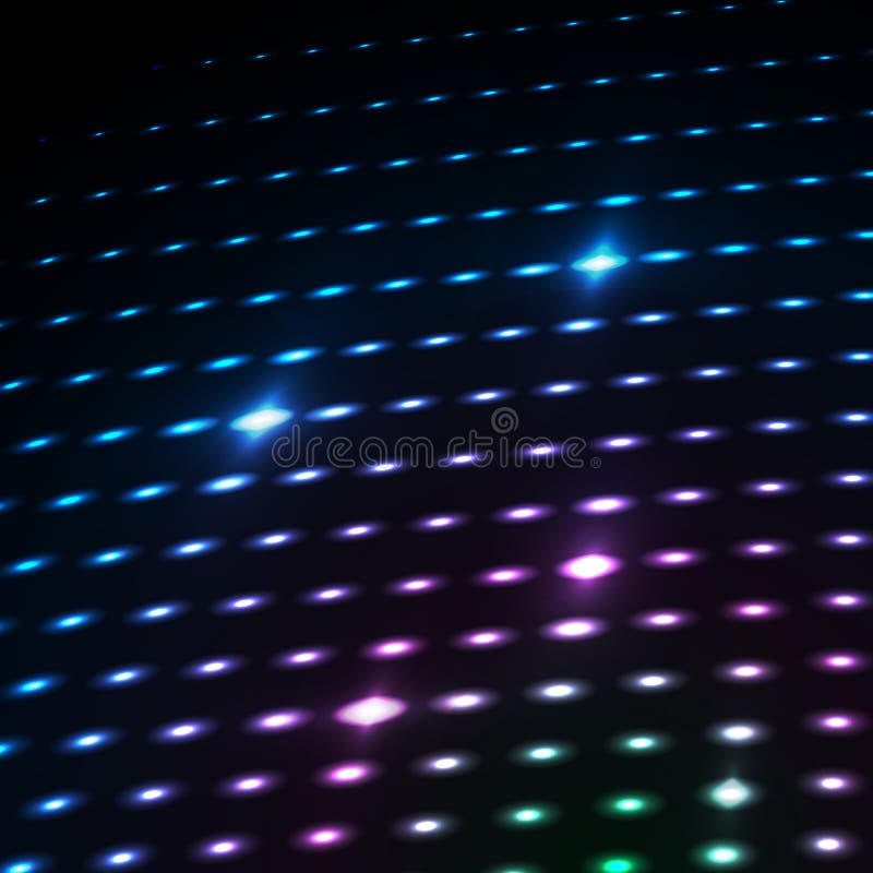 Abstract Blue Color Neon Dots, Dotted Technology Background. Glowing ...