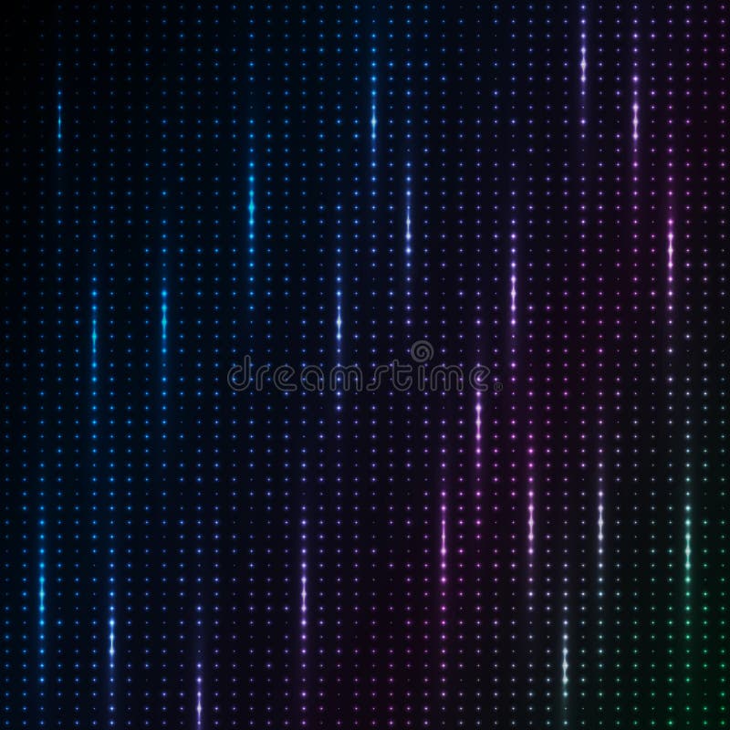 Abstract Blue Color Neon Dots, Dotted Technology Background. Glowing ...