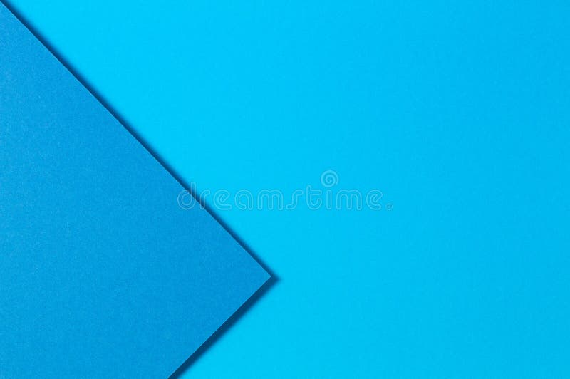 Abstract Blue Color Papers Geometry Flat Lay Composition Background ...