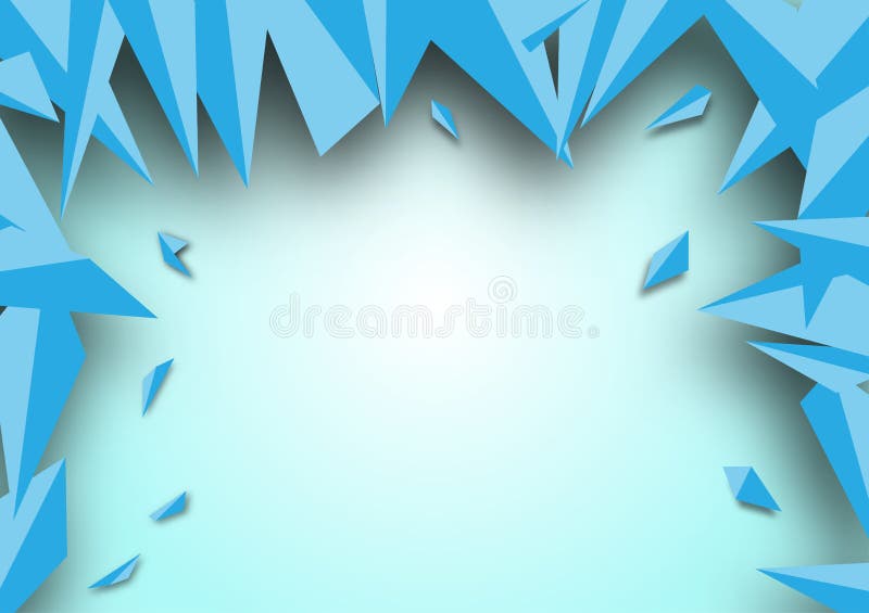 Abstract Blue Color Polygon Triangle Geometric Background.Design for ...