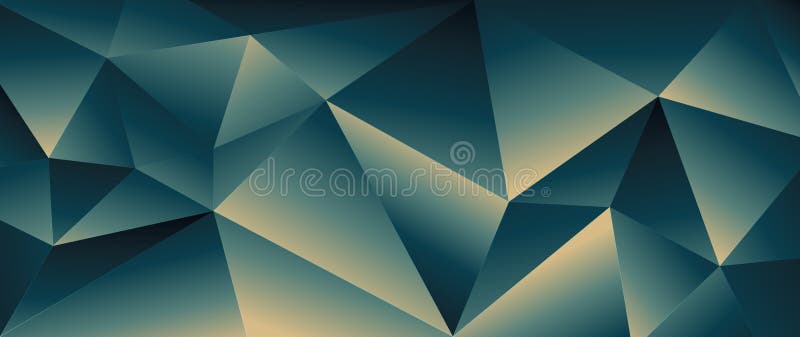 Abstract Blue Color Polygon, Triangles Background. Crystal Texture ...
