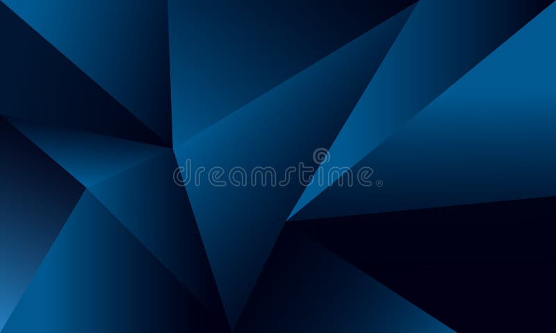 Abstract Blue Color Polygon Triangles Shape Background. Glowing Stock ...