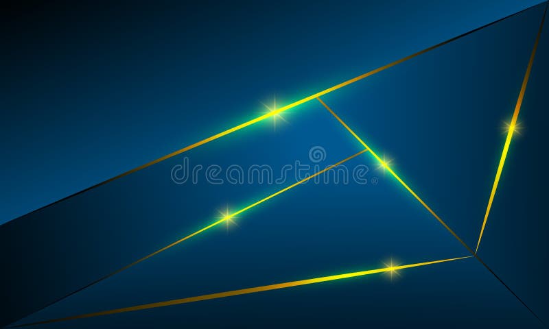 Abstract Blue Color Polygon Triangles Shape Background. Glowing Stock ...