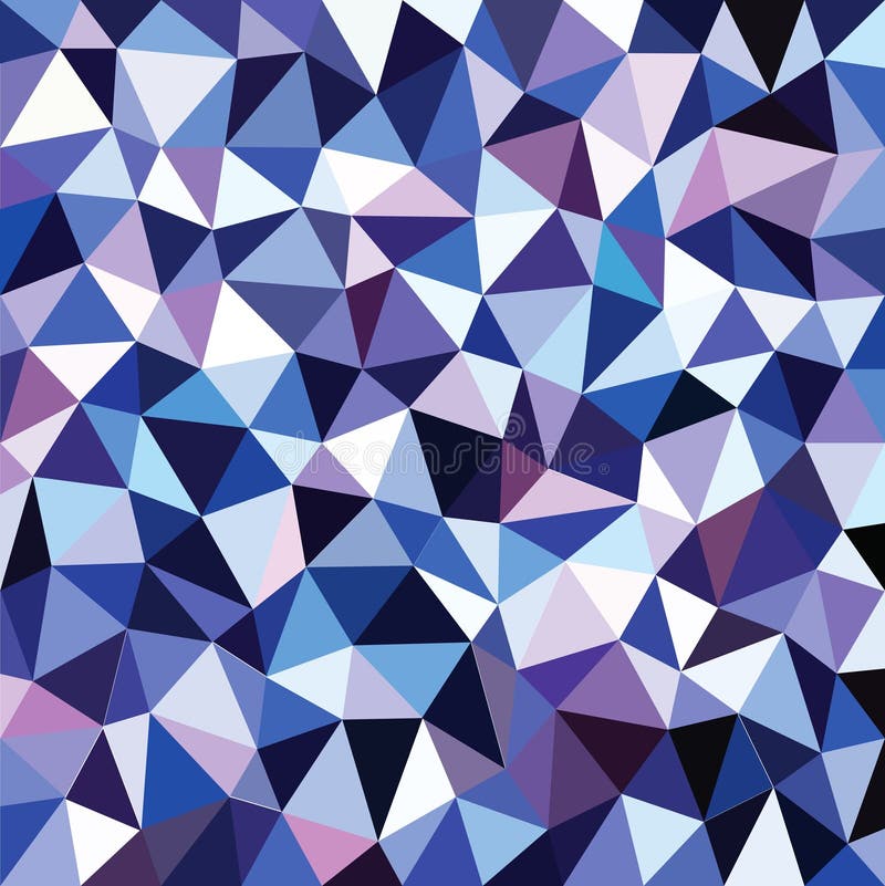 Abstract Blue Color Triangle Background Stock Illustration ...