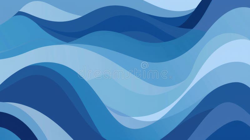 Abstract Blue Color Wave Effect Express and Emphasize Energetic Ripple ...