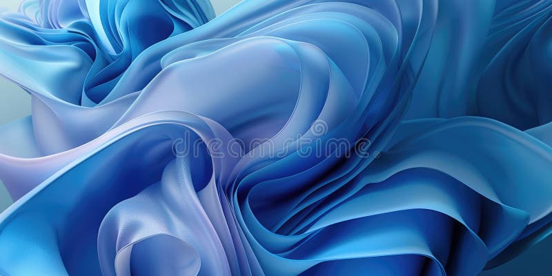 Abstract Blue Color Wave Effect Express and Emphasize Energetic Ripple ...