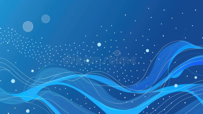 Abstract Blue Color Wave Effect Express and Emphasize Energetic Ripple ...