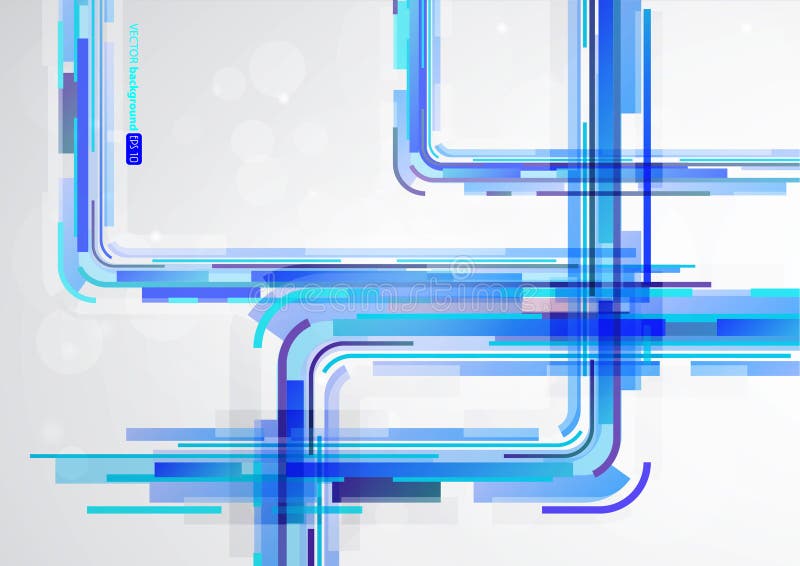 Abstract Blue Colorful Lines. Stock Vector - Illustration of digital ...