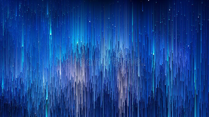 Abstract Blue Colorful Pixel Sorting Background with Small Particle ...