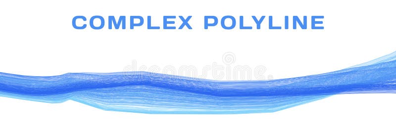 Abstract Blue Complex Polyline. Vector Graphics Stock Vector ...