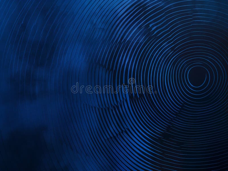 Abstract Blue Concentric Circles Background Stock Photo - Image of ...