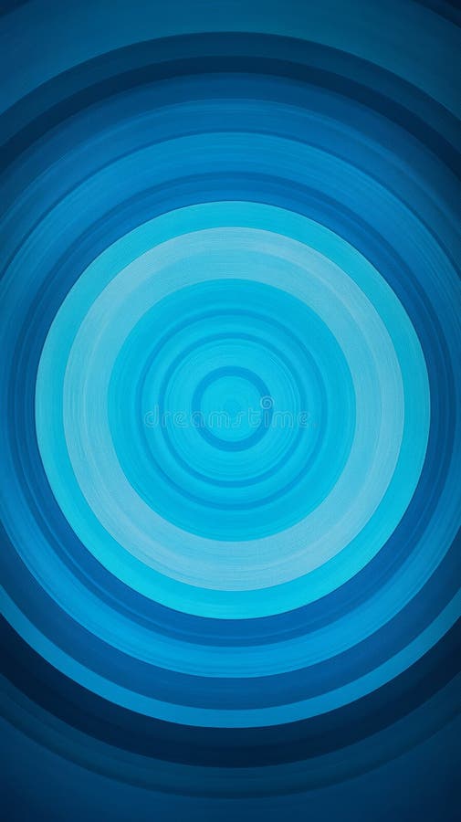Abstract Blue Concentric Circles Background with Vibrant Gradient ...