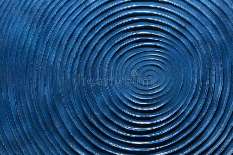 Abstract Blue Concentric Circles Create a Mesmerizing, Textured Pattern ...