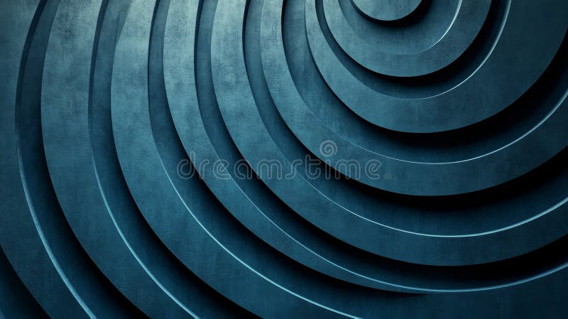 Abstract Blue Concentric Circles Creating A Mesmerizing Pattern Stock Image Image Of Round