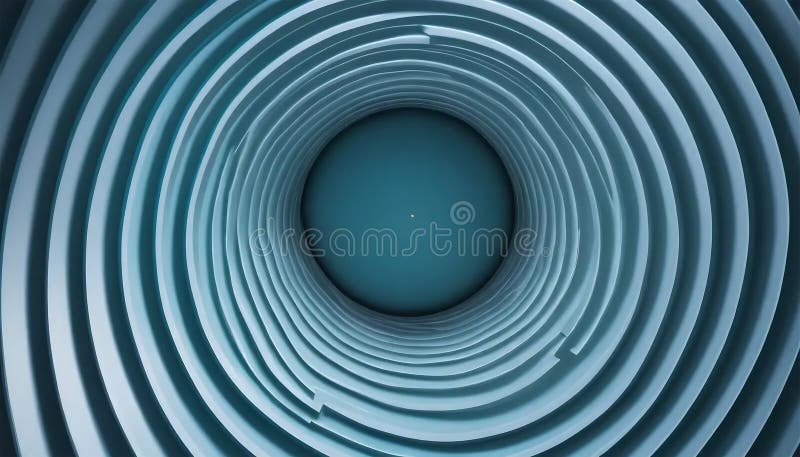 Abstract Blue Concentric Circles: Modern Architecture and Design ...
