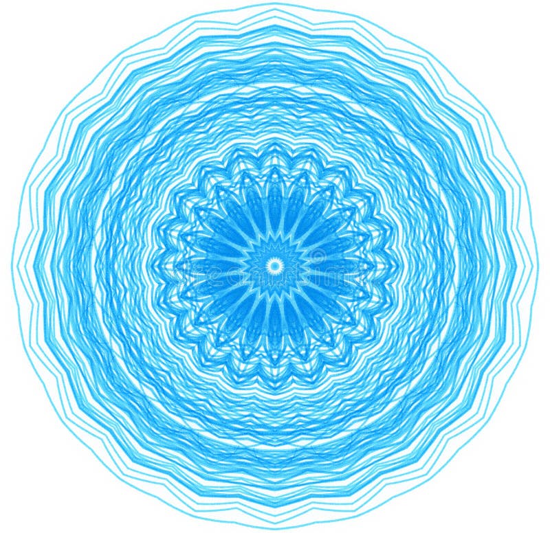 Abstract Blue Concentric Pattern Stock Illustration - Illustration of ...
