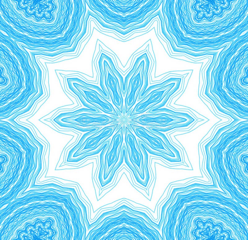 Abstract Blue Concentric Pattern Stock Illustration - Illustration of ...