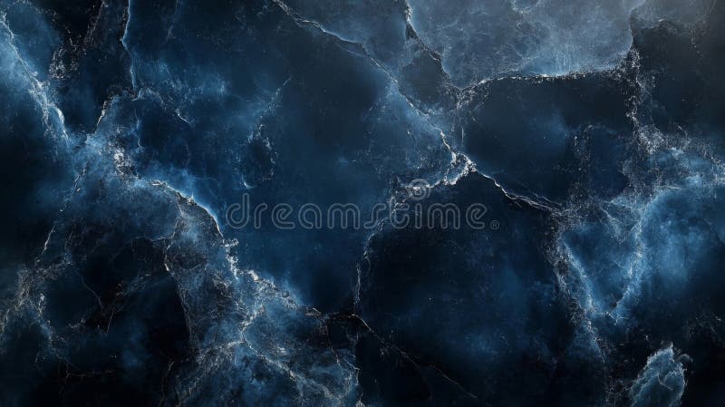 Abstract Blue Cosmic Background with Glowing Particles Stock ...