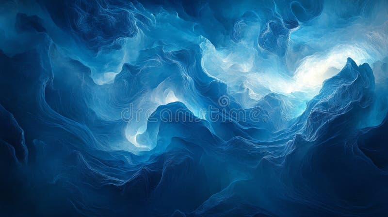 Abstract Blue Cosmic Background Texture Stock Illustration ...