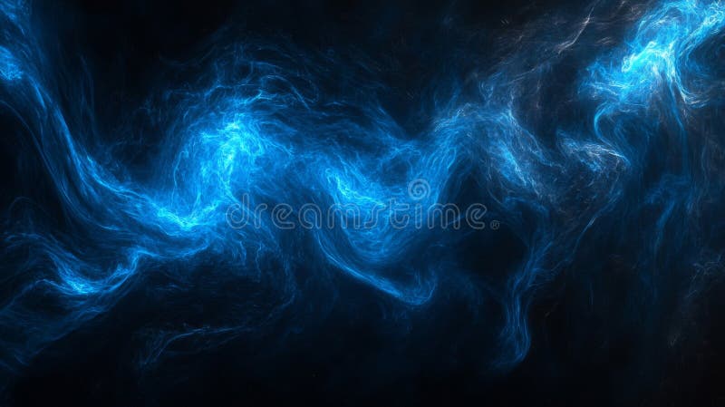 Abstract Blue Cosmic Energy Flow Background Stock Illustration ...