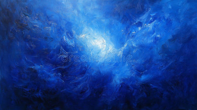 Abstract Blue Cosmic Painting Texture Stock Illustration - Illustration ...