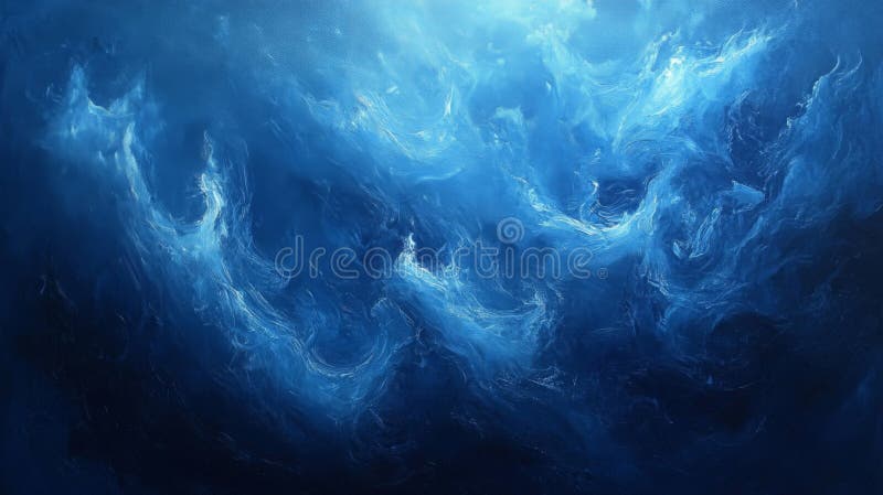 Abstract Blue Cosmic Swirl Background Stock Illustration - Illustration ...