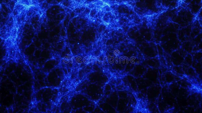 Abstract Blue Cosmic Web Network Design Stock Illustration ...
