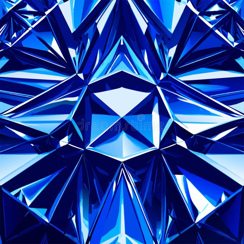 Abstract Blue Crystal Background. 3d Rendering, 3d Illustration Stock ...