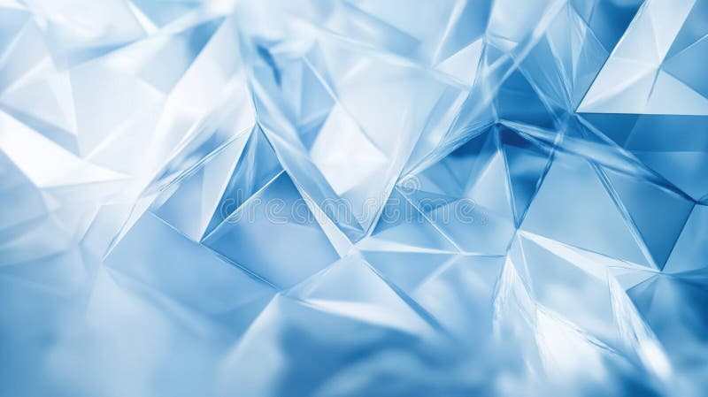 Abstract Blue Crystal Facets. AI Generated Stock Illustration ...