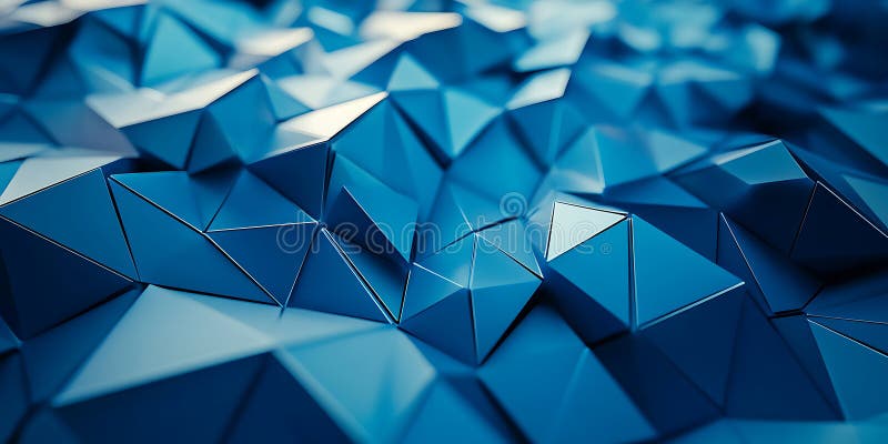Abstract Blue Crystal Geometry Stock Illustration - Illustration of ...
