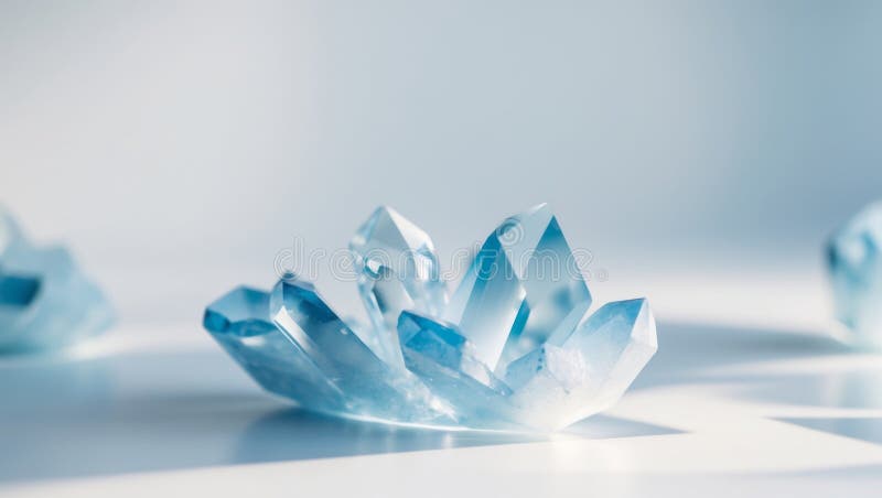 Abstract Blue Crystal Texture Background. Stock Image - Image of ...