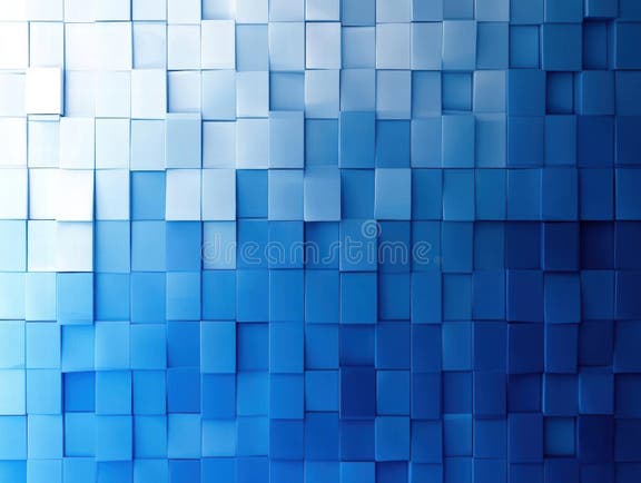 Abstract Blue Cube Pattern, a Modern Geometric Background Stock Image ...