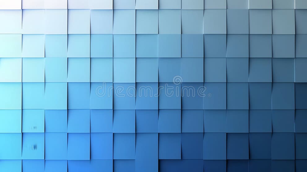 Abstract Blue Cube Pattern, a Visual Exploration of Geometric Shapes ...