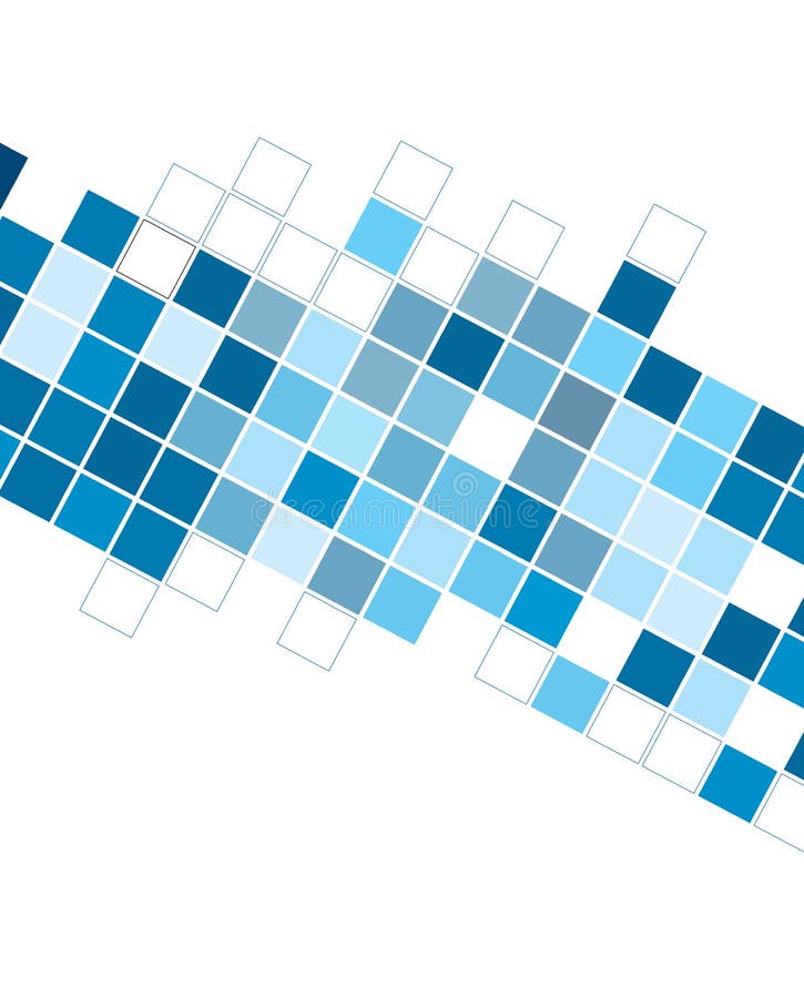 Abstract Blue Cubes Background for Designs Stock Vector - Illustration ...