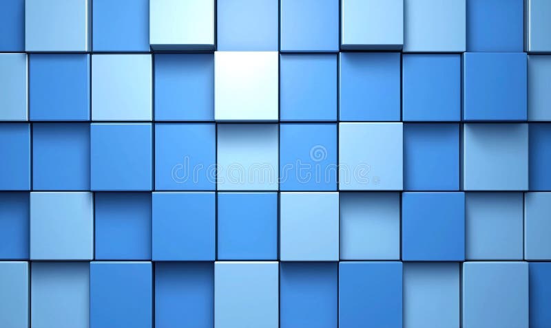 Abstract Blue Cubes Background, Ideal for Tech or Design Projects Stock ...