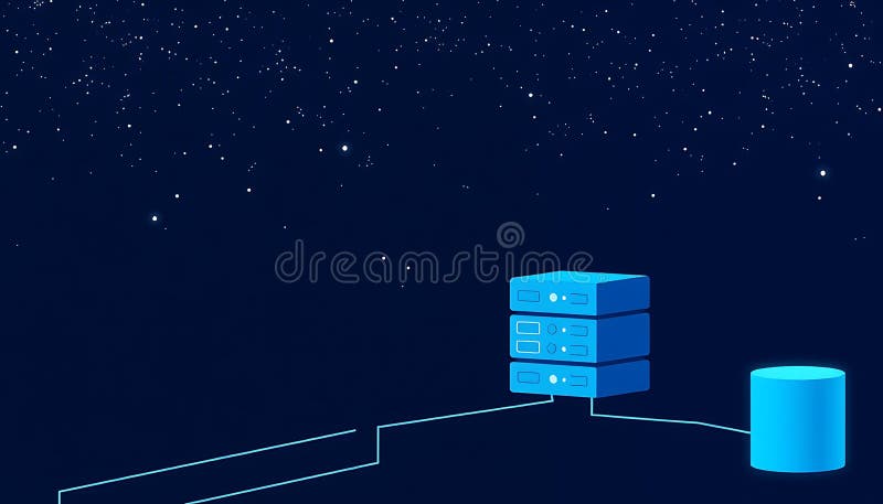 Abstract Blue Cubes: Stacked Geometric Design Generative AI Stock ...