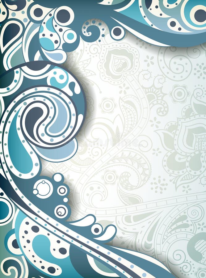 Abstract Blue Curve stock illustration. Illustration of frame - 38719131