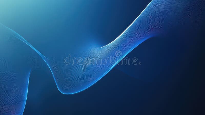 Abstract Blue Curved Line with Gradient Background Stock Illustration ...
