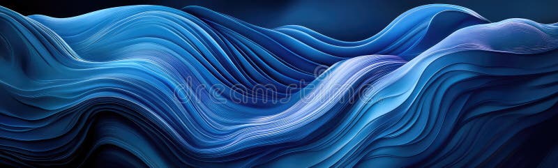 Abstract Blue Curved Lines Background - Dynamic and Elegant Visual ...