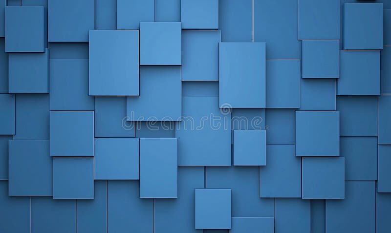 Abstract Blue 3D Cubes Background, Ideal for Modern Design Projects ...