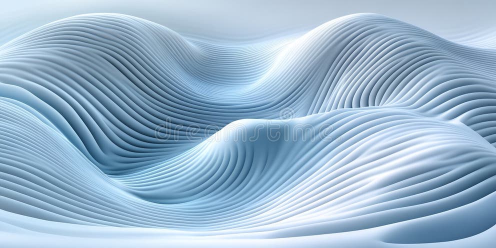 Abstract Blue 3D Wave Background Modern Smooth Flowing Textures Stock ...