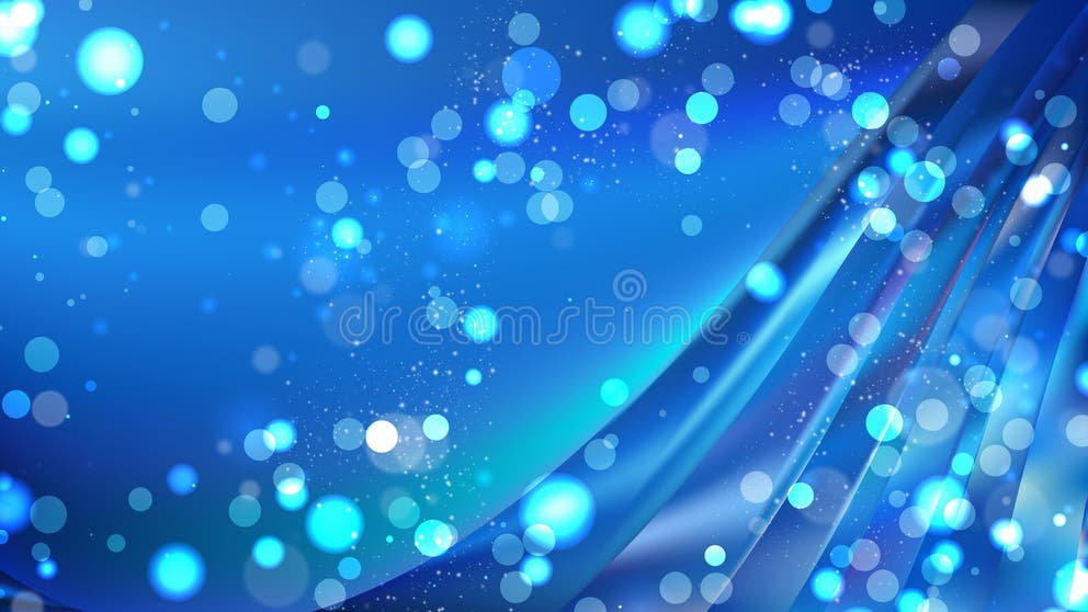 Abstract Blue Defocused Background Design Stock Vector - Illustration ...